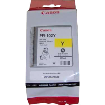 Скупка PFI-102Y (Yellow) [0898B001] Картридж с чернилами для плоттера Canon IPF-500/600/610/650 ...